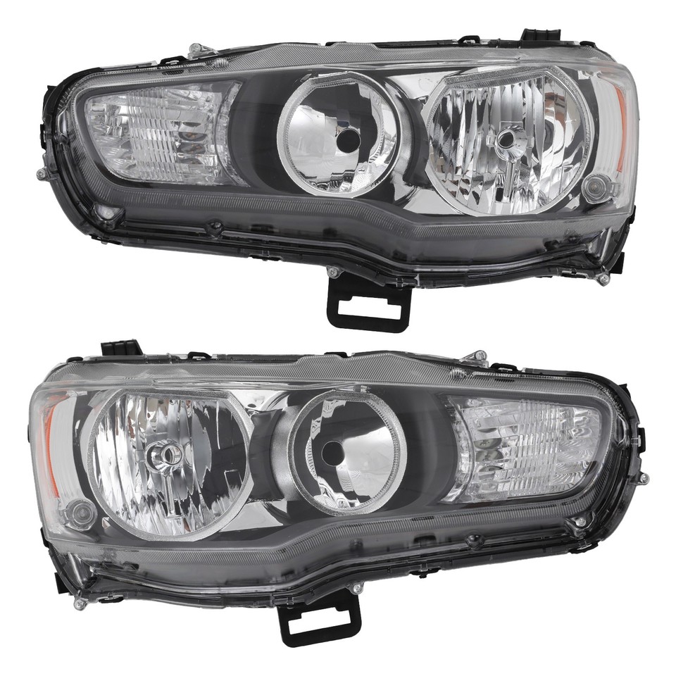 Halogen Headlight For 2010-2013 Mitsubishi Outlander, Left&Right Side ...