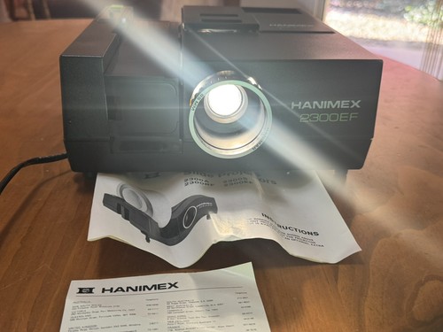 Hanimex 2300 RF 35mm Film Slide Projector And 120 Hanimex Rotary Slide ...