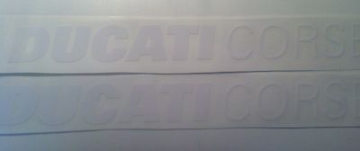 Ducati 1098/1198/848 Decals/ Ducati Corse, White or pick a color | eBay