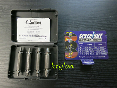 Ontel Speed Out Cobalt Extractor Damaged Screw 4-piece Drill Set Retail ...
