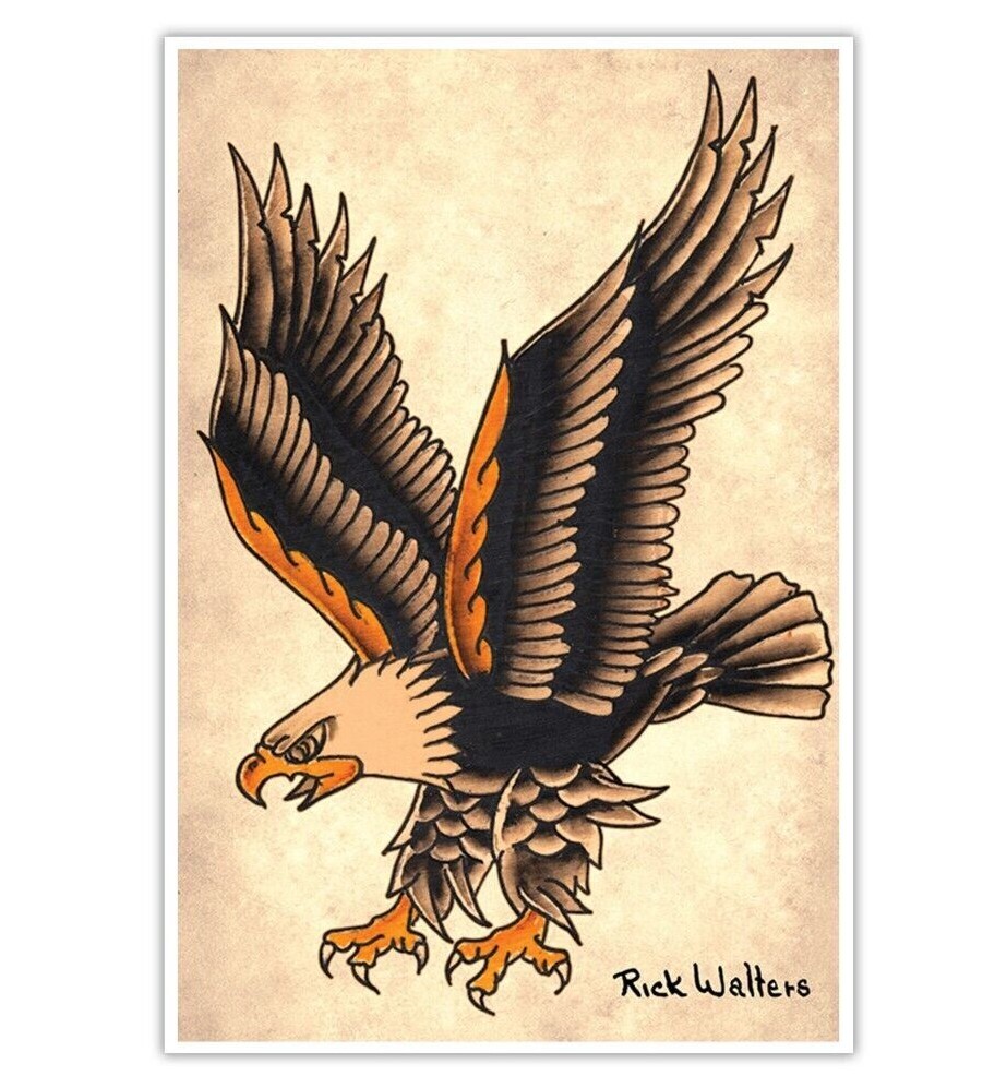 Diving Hawk Tattoo