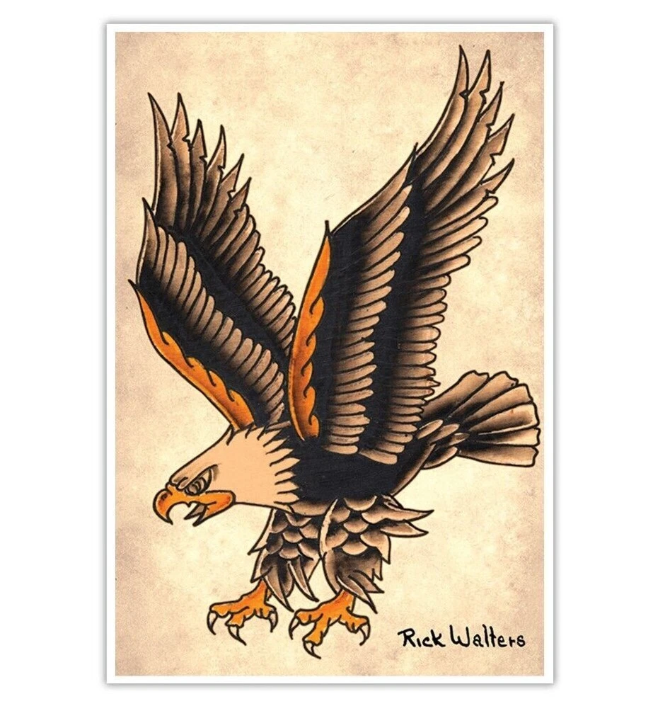 Diving Eagle Drawing