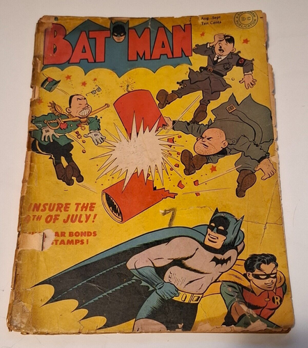 Comic Batman # 18 Year 1943 Hitler,Mussolini,Hiroito | eBay