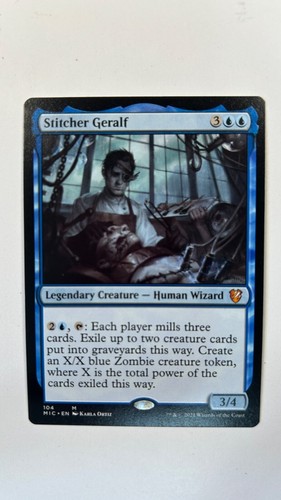 MTG Innistrad Midnight Hunt Commander Stitcher Geralf #104 Magic the ...