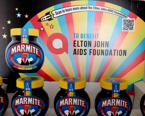 VERY RARE Marmite Elton John Aids Foundation limited edition - Display ...