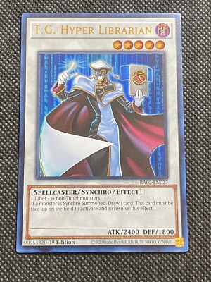 YuGiOh! - T.G. Hyper Librarian RA02-EN027 Ultra Rare 1st Edition Near ...