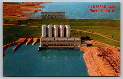 Garrison Dam ND North Dakota Missouri River ValleyPostcard | eBay