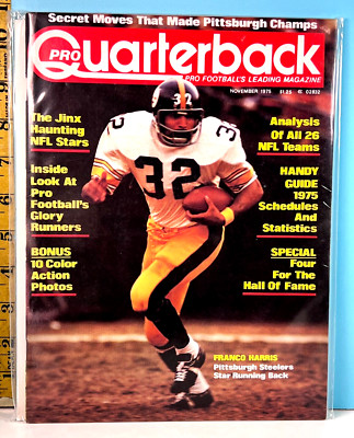 🔥 Nov 1975 PRO QUARTERBACK Football Magazine Franco Harris Cvr HIGH ...