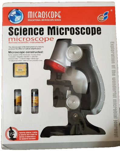 Redemption Plus Science microscope kit magnification 100x 400x 1200x ...