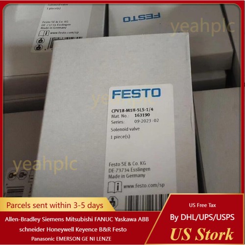 US FREE TAX New Festo CPV18-M1H-5LS-1/4 163190 Solenoid valve | eBay
