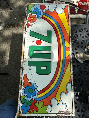 Metal Vintage 7up Sign-Peter Max inspired | eBay