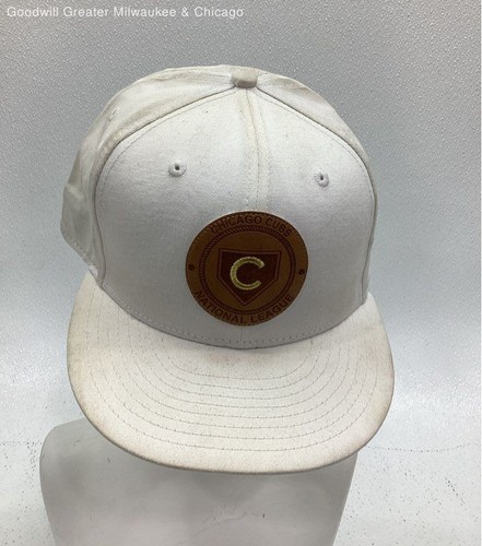 New Era Chicago Cubs 59Fifty Fitted Hat Men's White Leather Patch Size ...