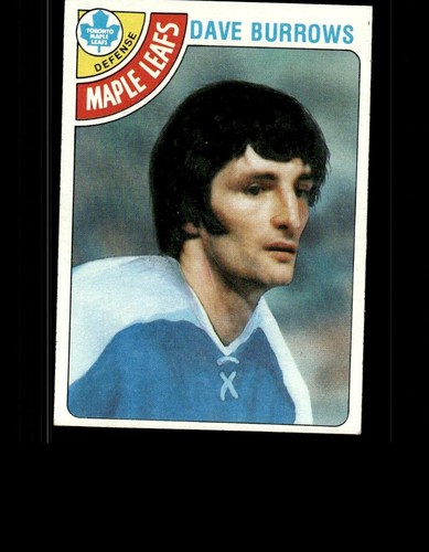 DAVE BURROWS 1978 Topps Hockey #254 B1011R5S2P93 FREE SHIPPING | eBay