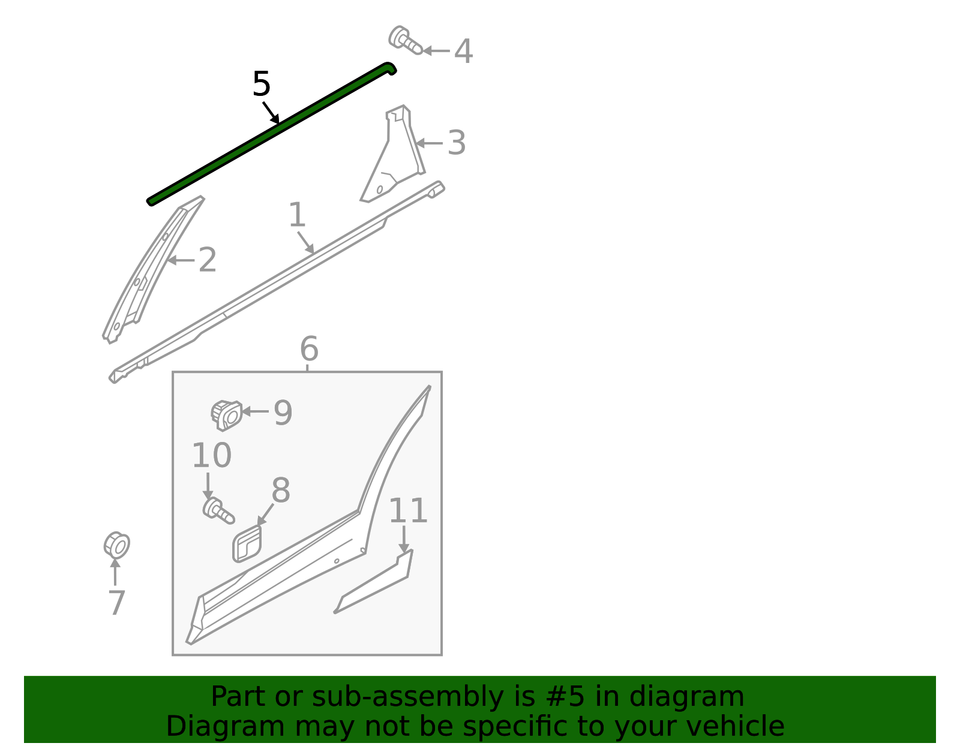 Genuine Kia Frame Molding 83860-P1000 | eBay