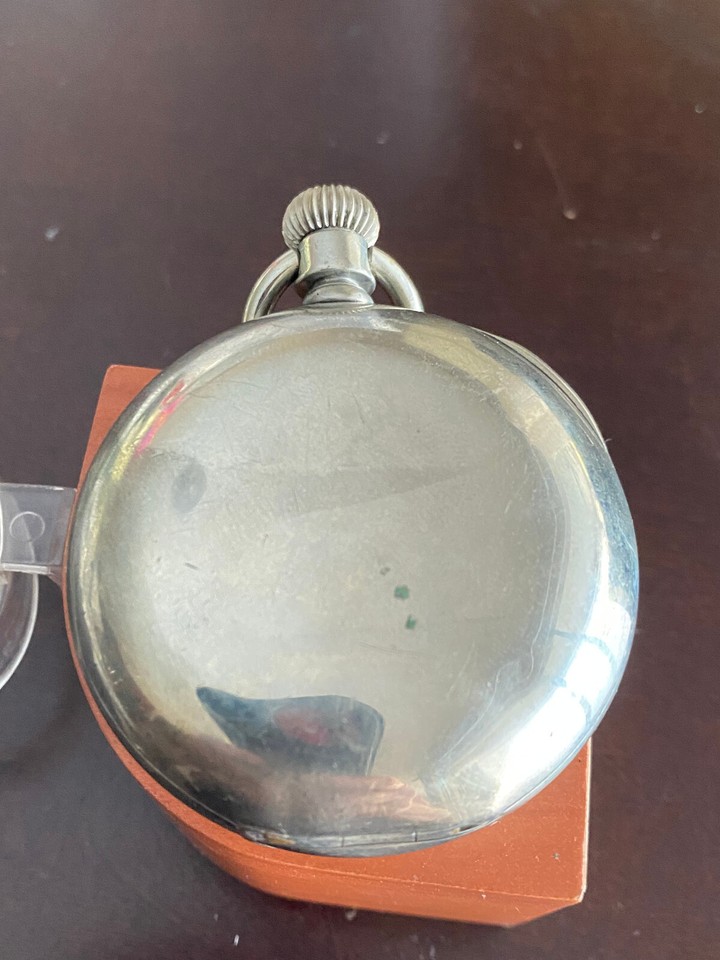 VINTAGE 18 SIZE DUEBER POCKET WATCH CASE ONLY, CLAM SHELL , LEVER SET ...