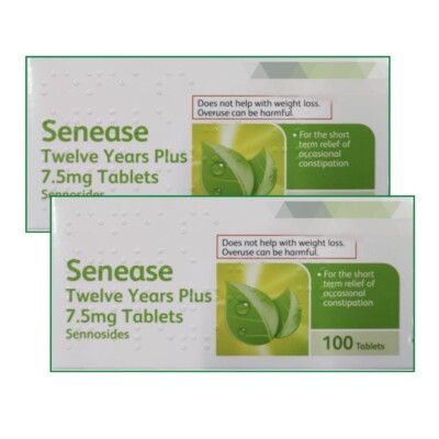 2 X 100 Senna Tablets (Senease) -Natural Constipation Relief (Senokot ...