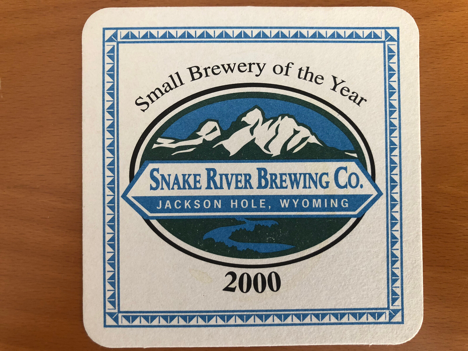 Snake River Brewing beer beverage coaster - 2000 Brewery of the Year | eBay