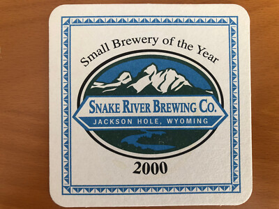 Snake River Brewing beer beverage coaster - 2000 Brewery of the Year | eBay