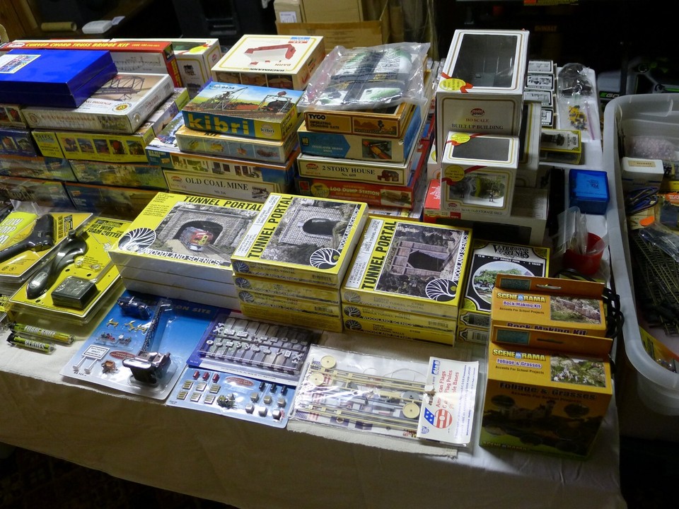 Huge Lot of New & Used HO Model Train Items, Wholesale, Itemized Photo ...