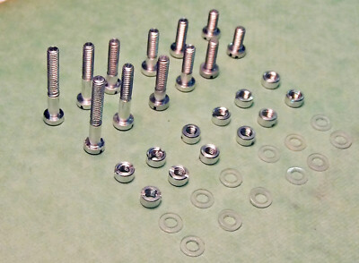 TURNTABLE CARTRIDGE SCREWS ALUMINUM ANTI-MAGNETIC NUTS BOLTS washers ...