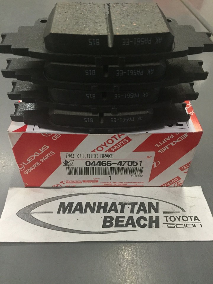 2012 - 2017 PRIUS V REAR Brake Pads NEW genuine Toyota OEM 04466-47051 | eBay