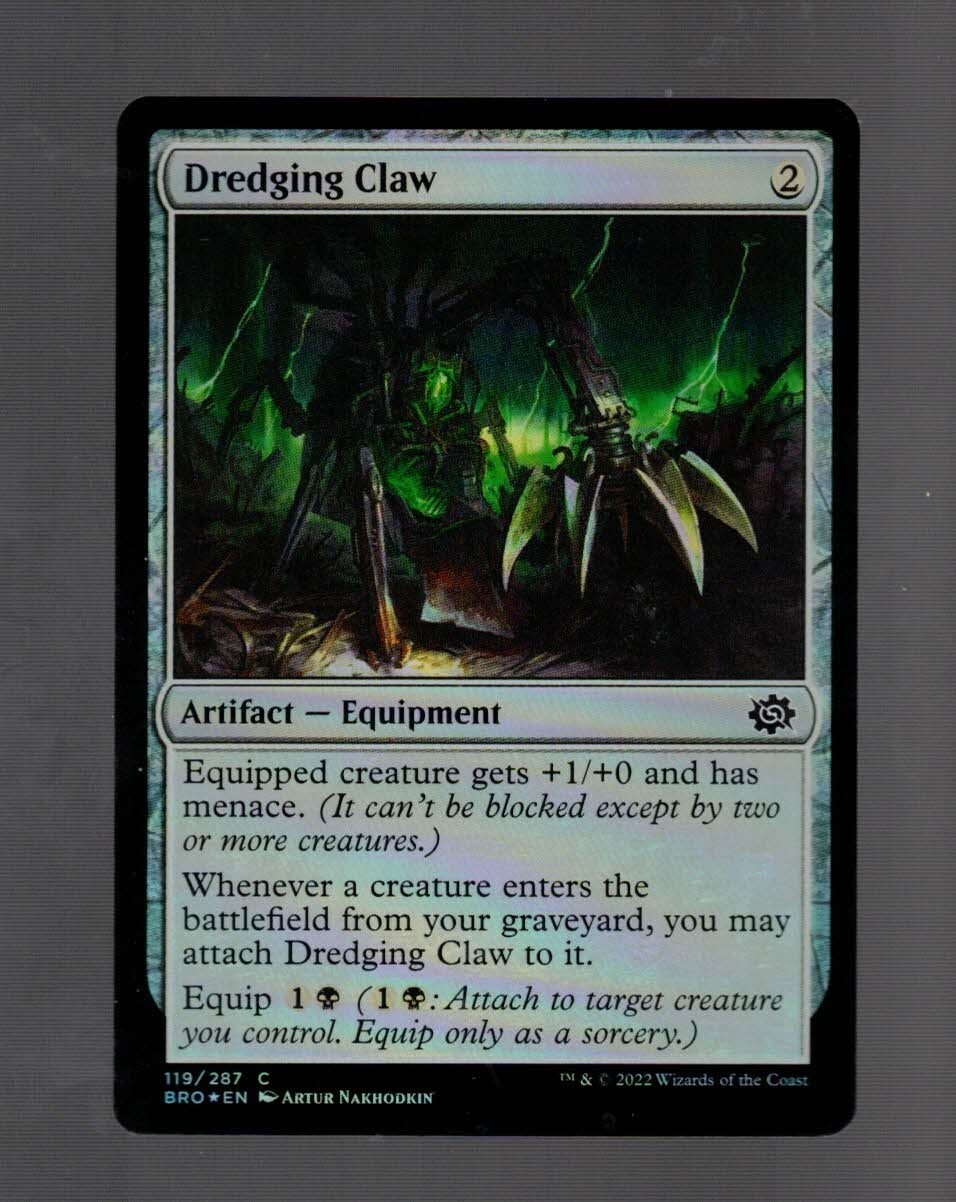2022 MTG MAGIC THE GATHERING THE BROTHERS' WAR FOIL DREDGING CLAW | eBay