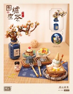 LOZ Peach Blossom Vase Dessert Building Blocks Set Home Decor Kids ...