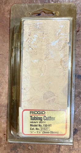 Vintage Ridgid • No. 150 HD • Tubing Cutter • unopened in Sealed ...