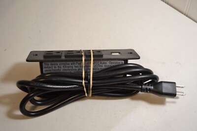 Furniture Power Distribution Unit Recessed Power Strip w/ 2 USB Ports 3 ...