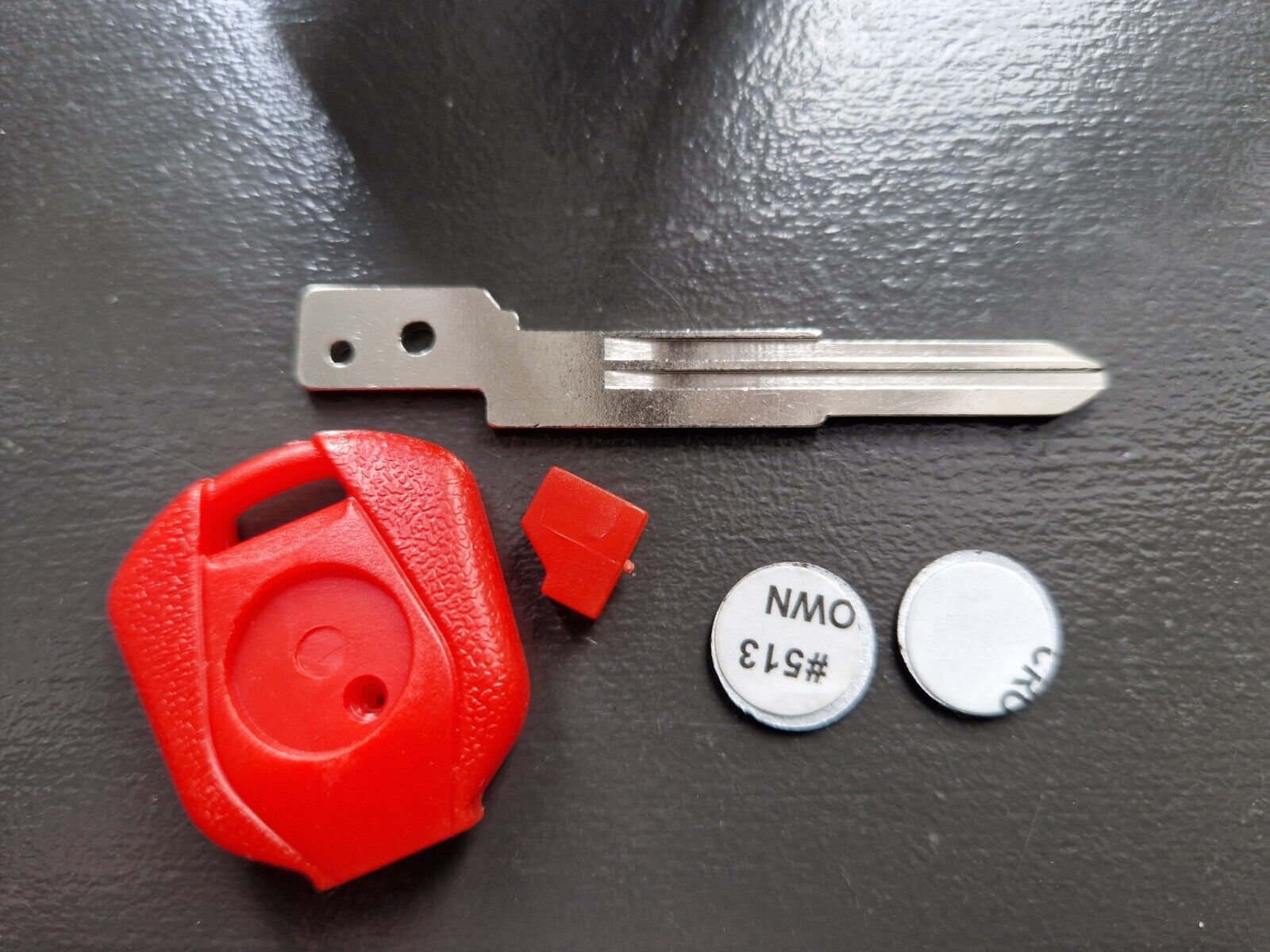 RED HONDA CBR900 FIREBLADE NT700 VRF VT TRANSPONDER KEY CUT FROM A CODE ...