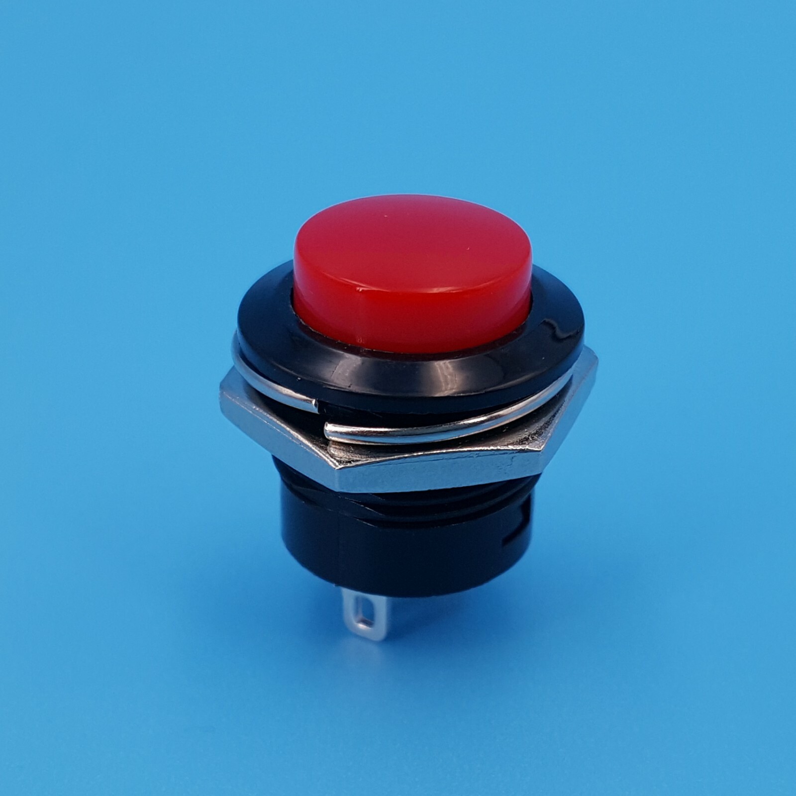 5Pcs 5 Colors Honyone PB02 16mm Momentary OFF-MOM 2Pin SPST Push Button ...