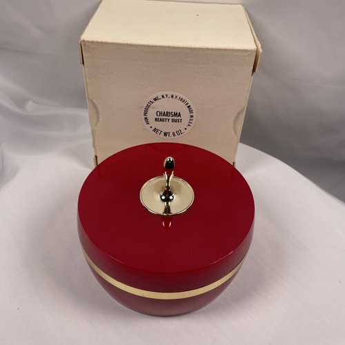 Vintage Avon NEW Charisma Beauty Dust Powder Container Red & Gold ...