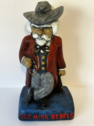Ole Miss Colonel Reb Ceramic Statue 14” high. Vintage | eBay