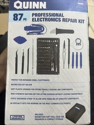 Quinn 87pc Professional Electronics Repair Kit -Magnetized Bit Holder ...