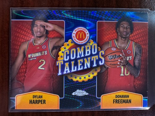 2024 Topps Chrome McDonalds Blue RayWave #COT-FRE Dylan Harper/Donavan ...