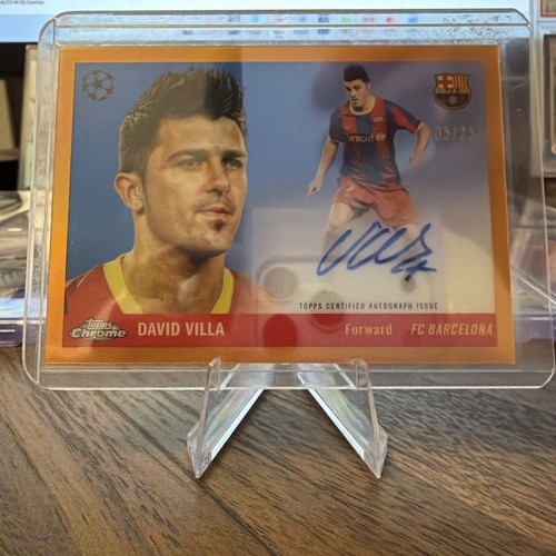 2025-26 Topps UCC - David Villa AUTO -1955 Chrome #/25 - FC Barcelona ...