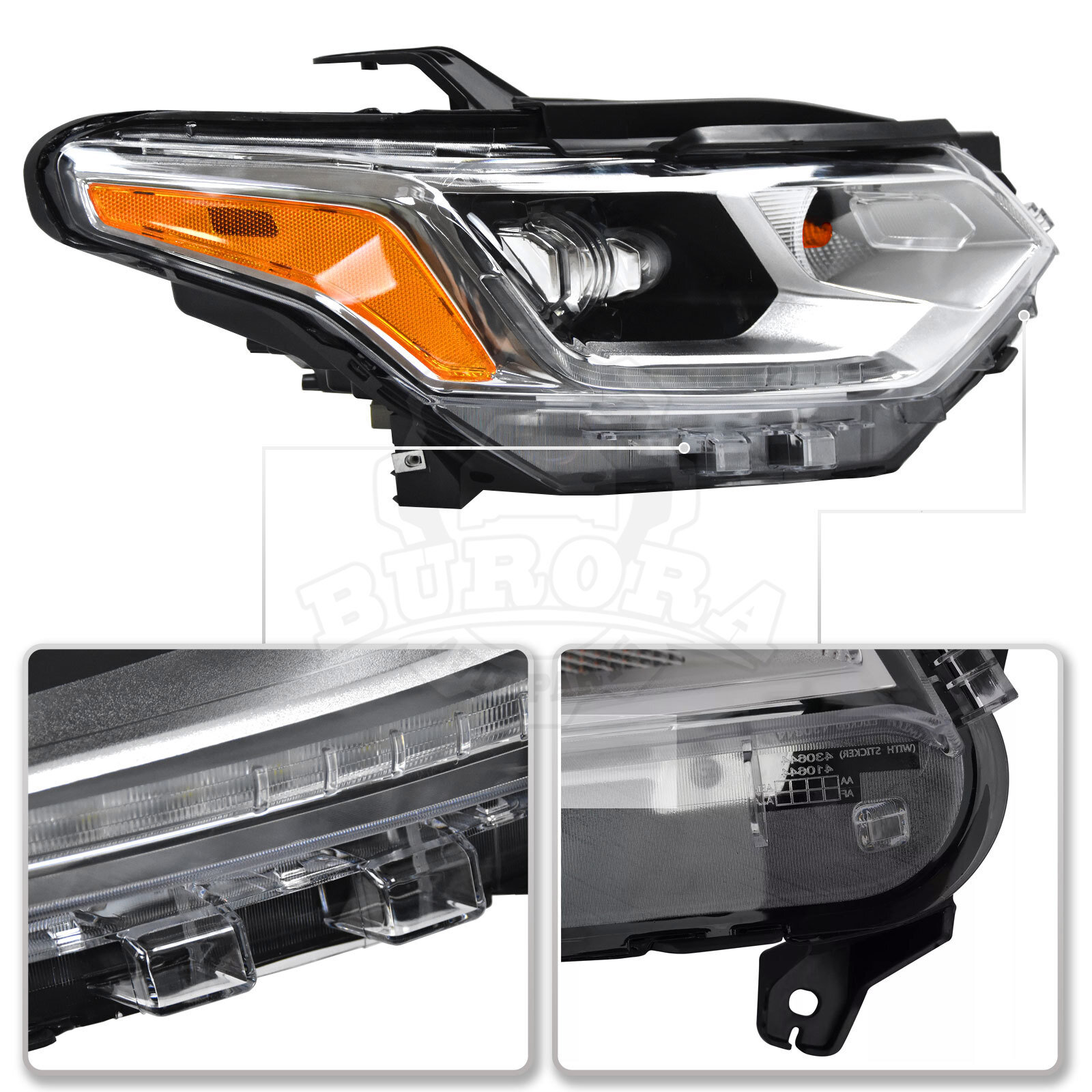 2018-2021 Chevy Traverse Full LED Type With DRL Headlight Headlamp ...