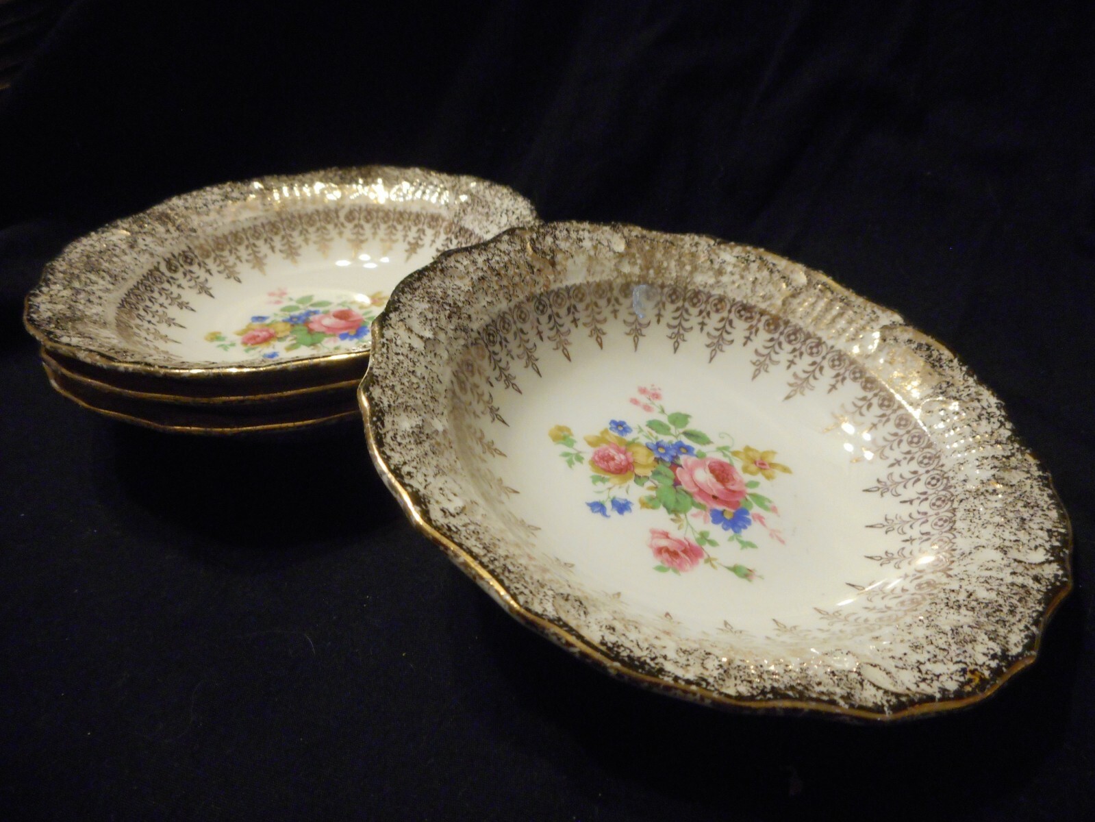 Vintage Washington Colonial China Set of 4 Berry Bowls 5" Wide - 2 ...