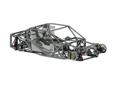 Mustang SuperCar Race Car Chassis Plans Blueprints Design not a Kit Car ...