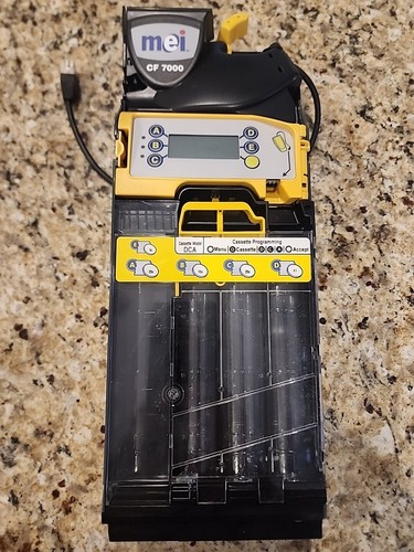 MEI CF 7000 COIN MECH WITH DCA CASSETTE 7512 untested AS IS - Free ...