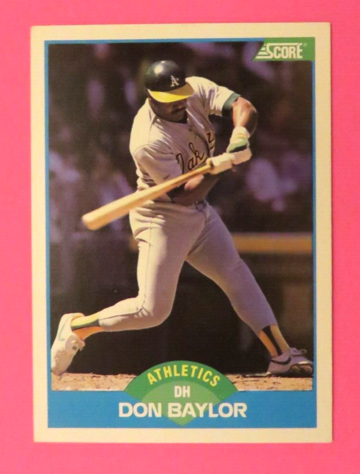 1989 Score, Oakland Athletics - DON BAYLOR | eBay