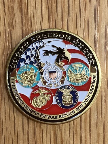 Memorial Day Challenge Coin - Freedom -Forever grateful for you ...