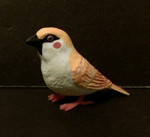 Suzume Collection ( Like Kaiyodo ) Yellow Eurasian Tree Sparrow Bird ...
