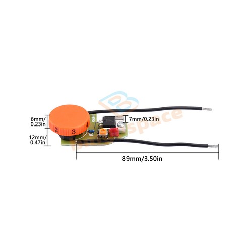 250V 12A Power Tool Speed Controller Knob Switch For Electric Drill ...