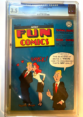 MORE FUN COMICS #110 CGC 3.5 1946 | eBay