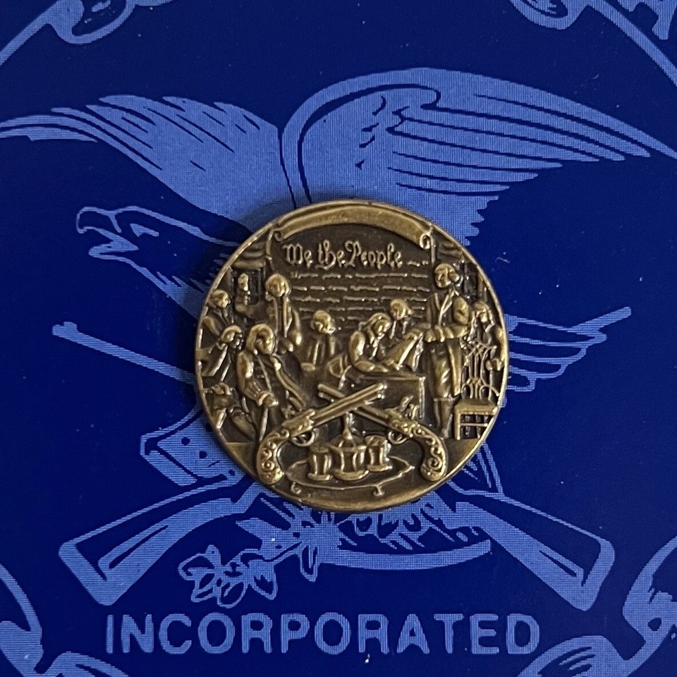 NRA "We the People" Vintage Bronze Lapel Tie Pin 1st Amendment ...