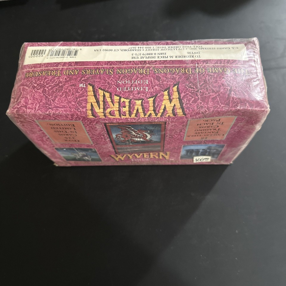 WYVERN CCG Sealed Booster Box & Sealed Starter Display: Limited Edition ...