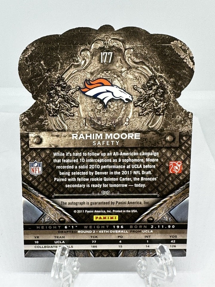 2011 Crown Royale Rahim Moore Autograph 155/499 | eBay