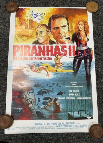 Lee Majors Signed Movie Poster Piranhas 2 Jsa Auto | eBay