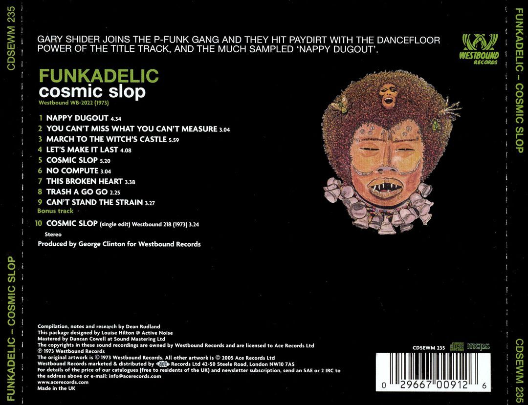 FUNKADELIC COSMIC SLOP [BONUS TRACK] NEW CD 29667009126| eBay
